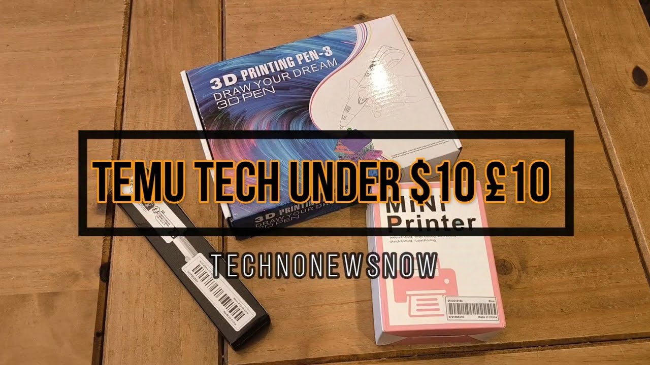 Best Temu Tech Under $10 £10 3D Printer Pen, Mini Photo Printer & LED ...