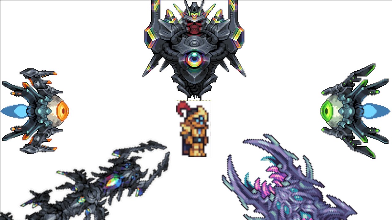 Exo mechs & Devourer of Gods (Revengeance mode) | Terraria Calamity mod ...