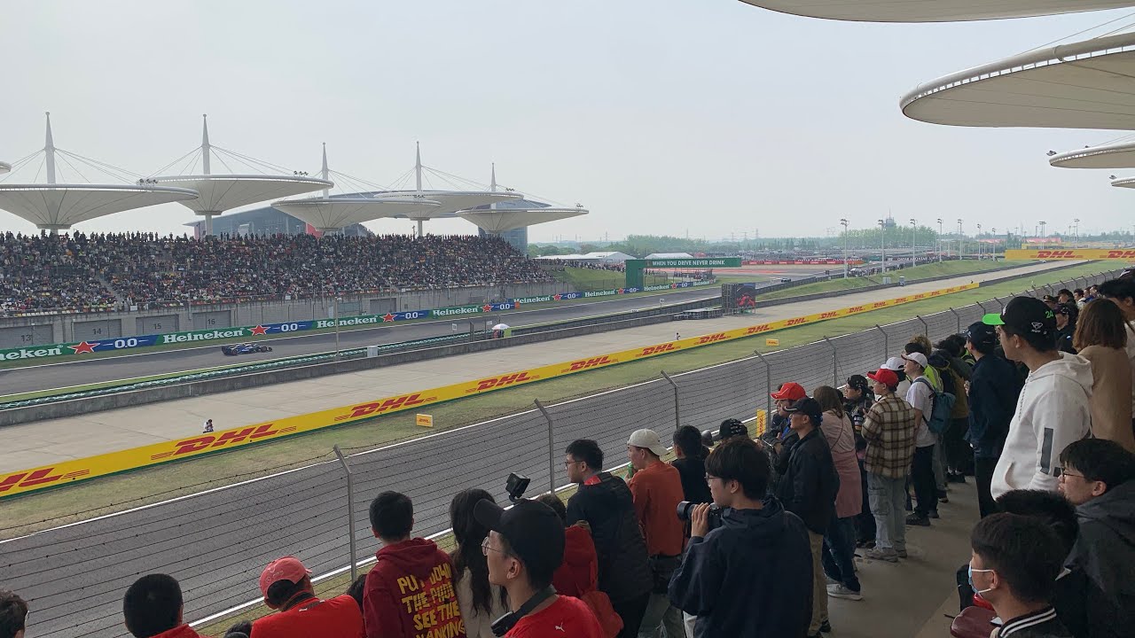 Chinese Grand Prix Race start (Grandstand H) - YouTube