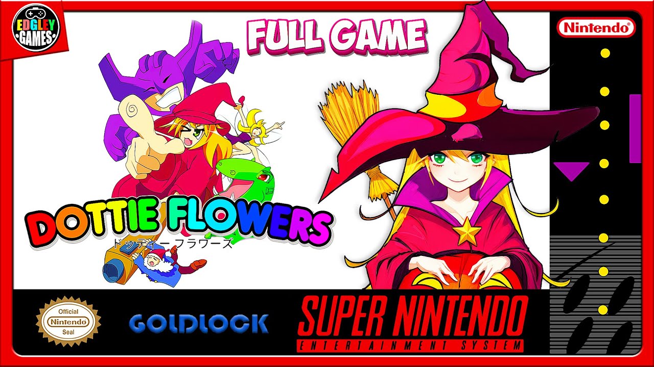 Dottie Flowers v1.1 (2024) - New game for Super Nintendo 🎮 Let's Play ...
