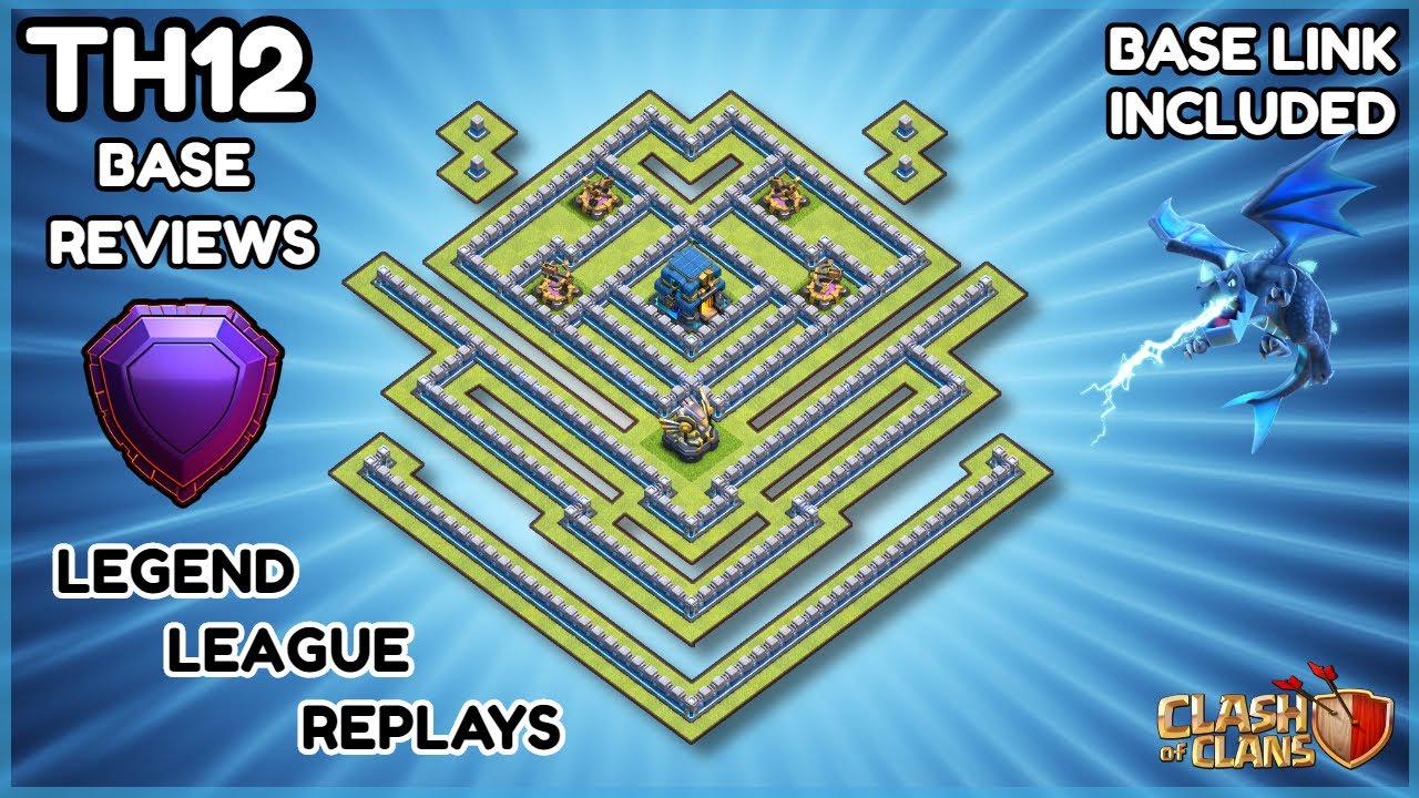*EVIL* New Town Hall 12 (TH12) Legend League & War Base - Funnel ...