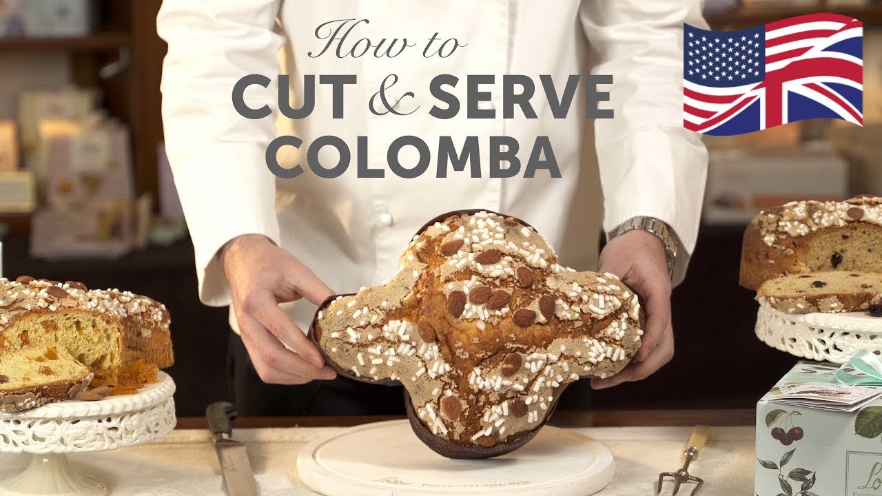 How to cut and serve Colomba cake - YouTube