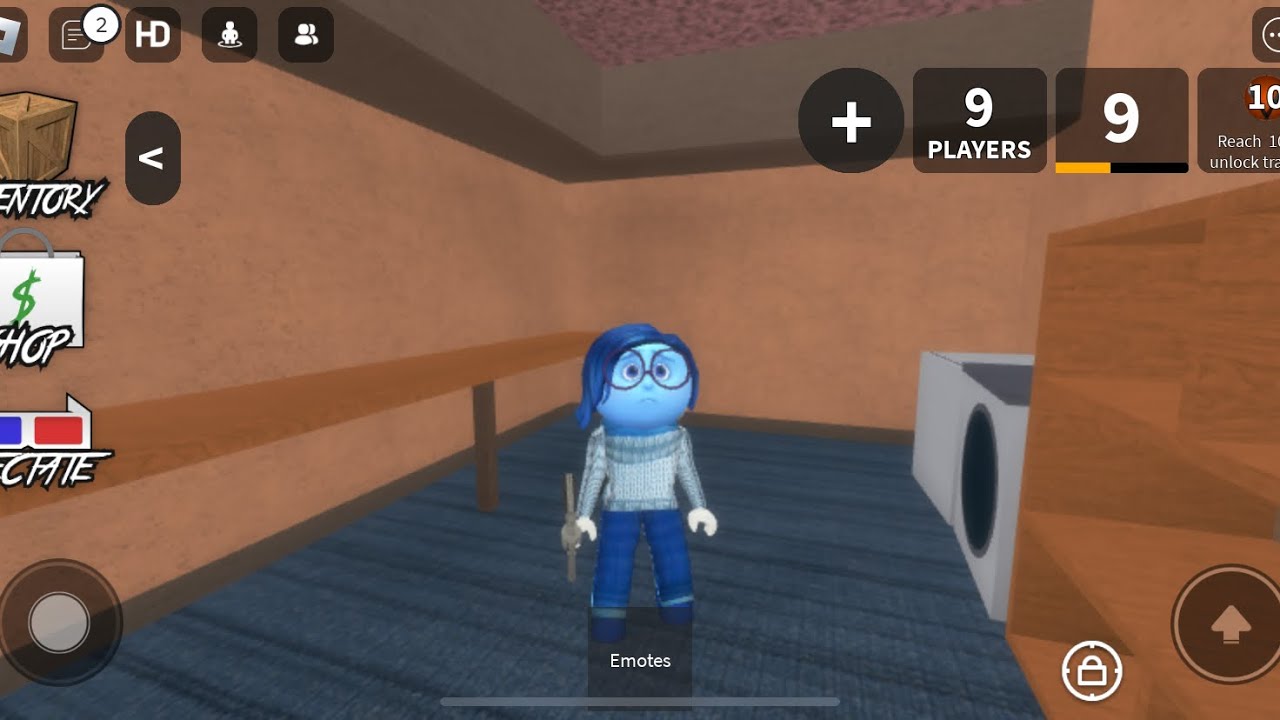 Playing mm2 but inside out version - YouTube