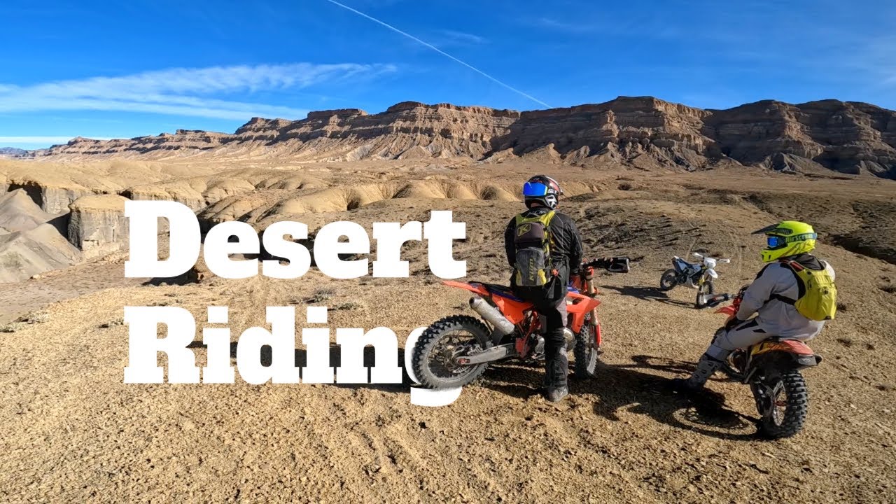 FREERIDING Dirt Bike Desert Fun with Friends - SingleTrack, Trails ...
