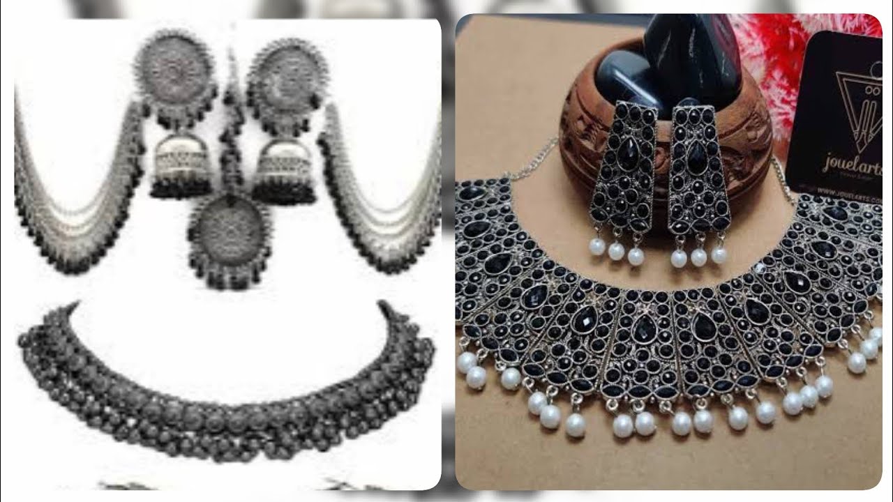 Black Jewellery|Beautiful Black Color Jewellery|Variety Vault - YouTube