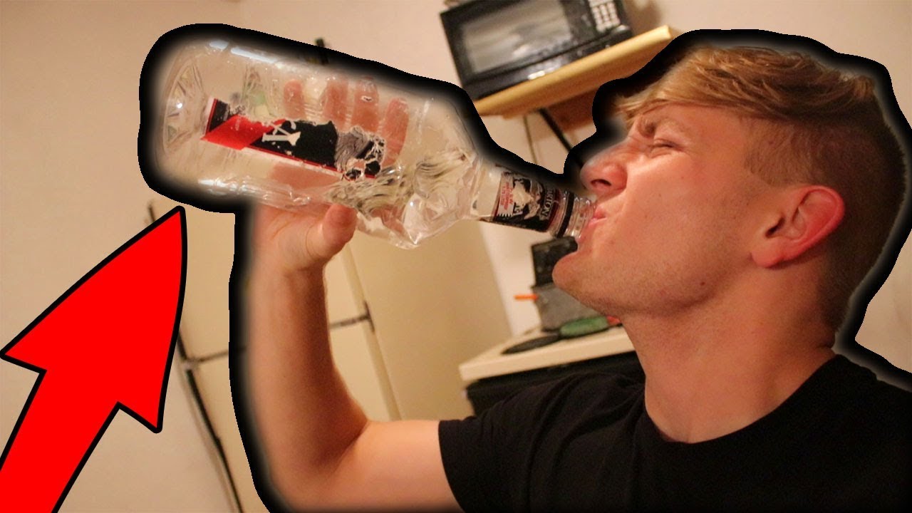 FRIEND CHUGS WHOLE BOTTLE OF VODKA (INSANE) - YouTube