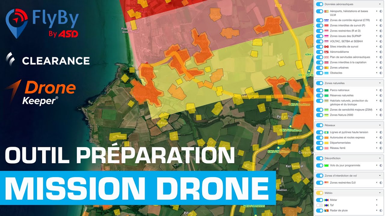 Outil de PRÉPARATION de MISSION DRONE : FLYBY (vs DroneKeeper et Clearance). - YouTube