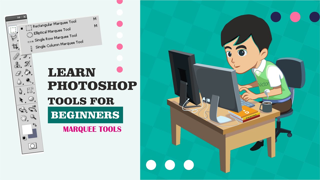 Photoshop for Beginners free courses | rectangular marquee tools in ...