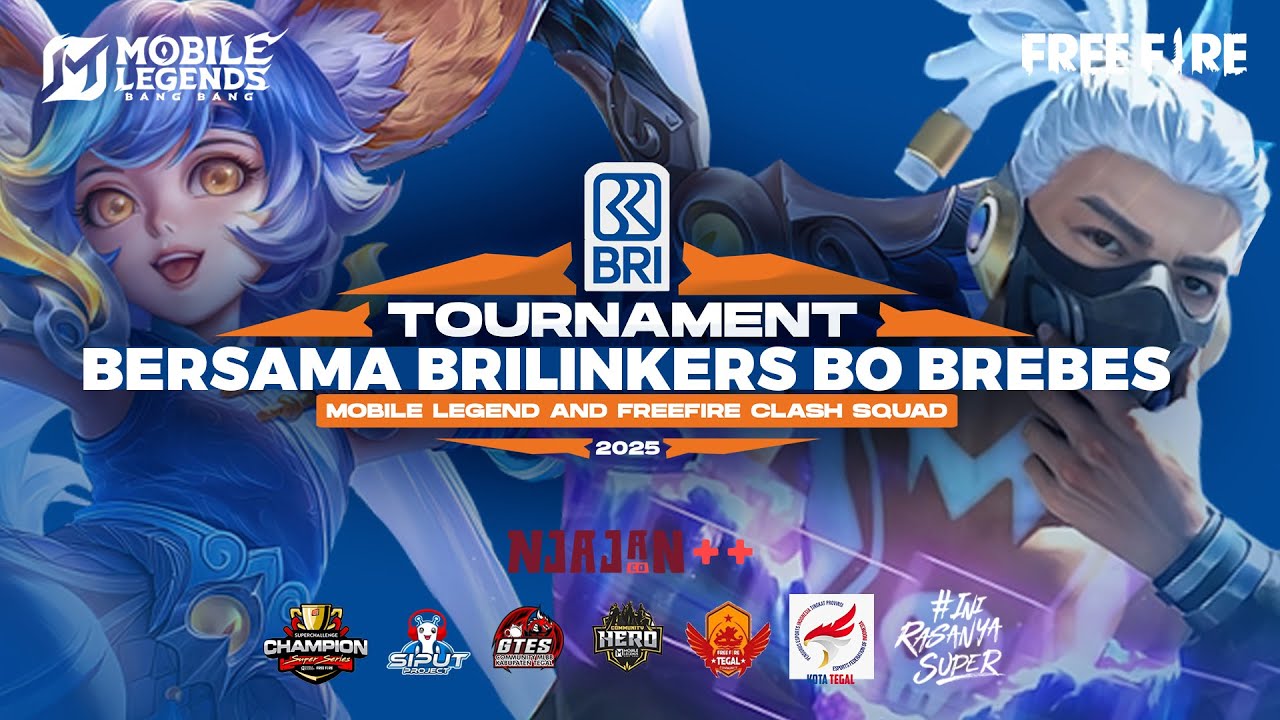 TOURNAMENT MLBB & FREEFIRE BRILINKERS BO BREBES 2025 - YouTube