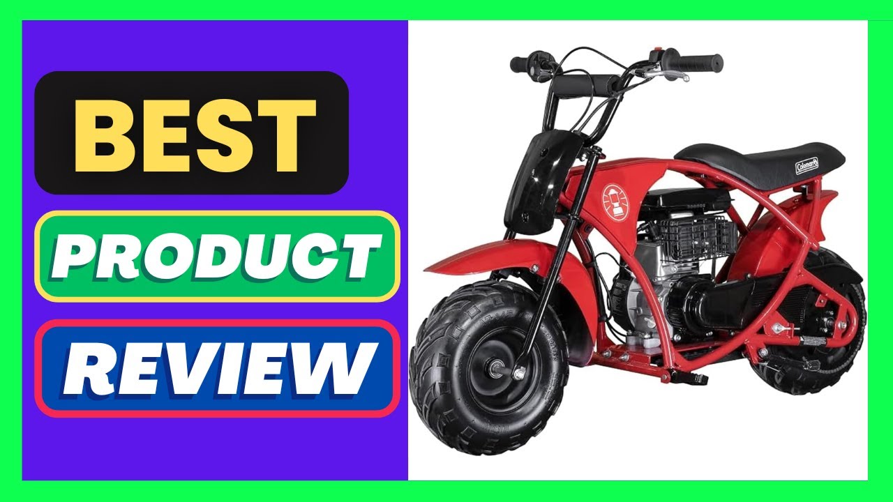 Coleman Powersports B100 105cc Gas Powered Minibike for Kids and - YouTube