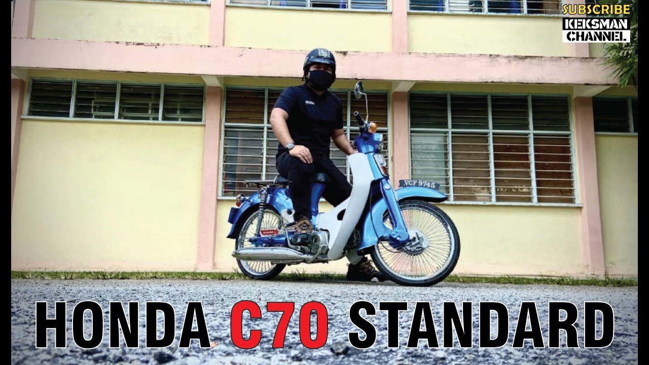 HONDA C70 STANDARD | TUKAR MINYAK HITAM | KMCVLOG 07 - YouTube