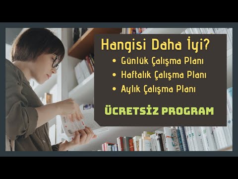 DERS ÇALIŞMA PROGRAMI ? / Günlük, Haftalık, Aylık ? / YKS / LGS / KPSS