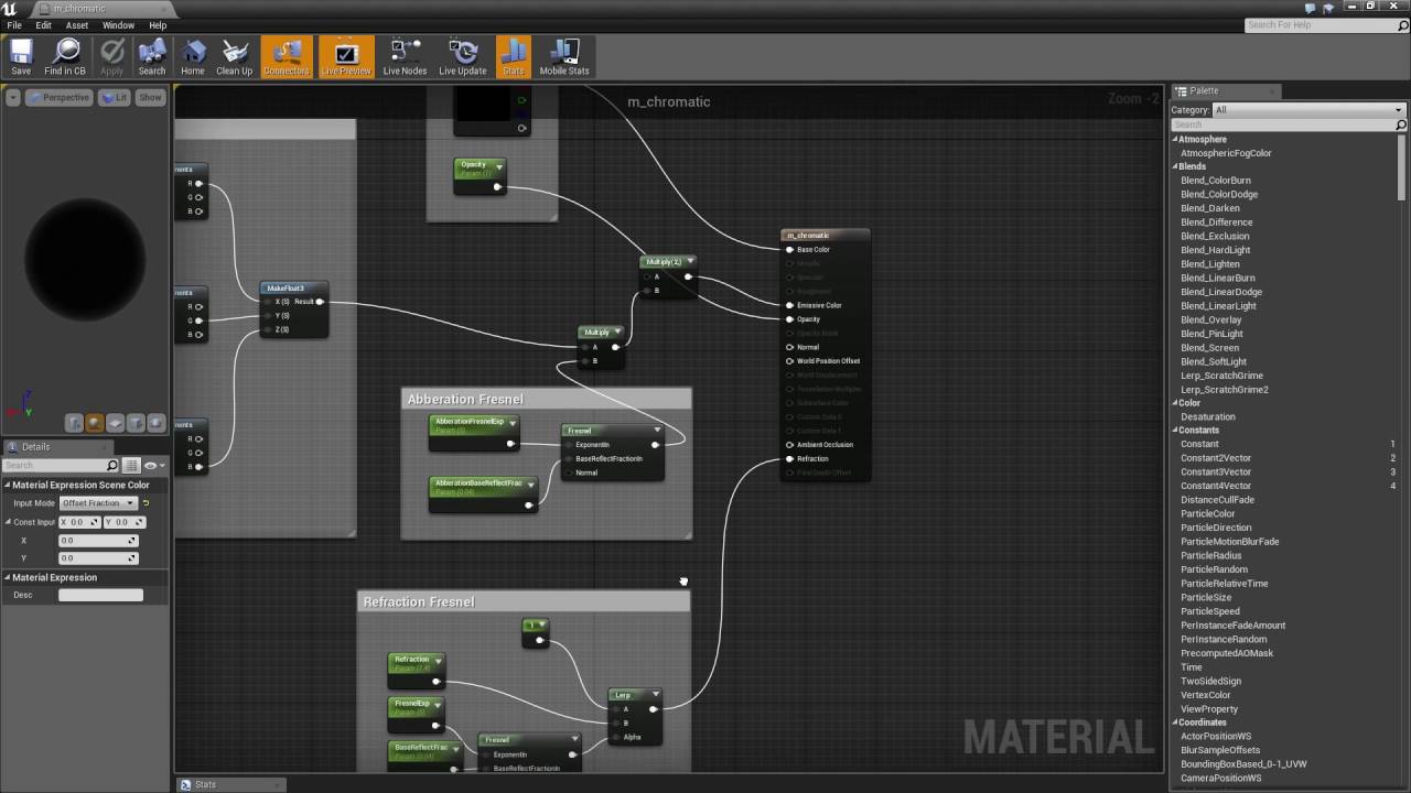 Ue4 Chromatic Abberation Shader Tutorial Thing Youtube