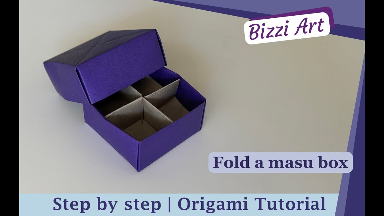 Fold a masu box| Art and Craft with Origami Paper | Bizzi Art - YouTube