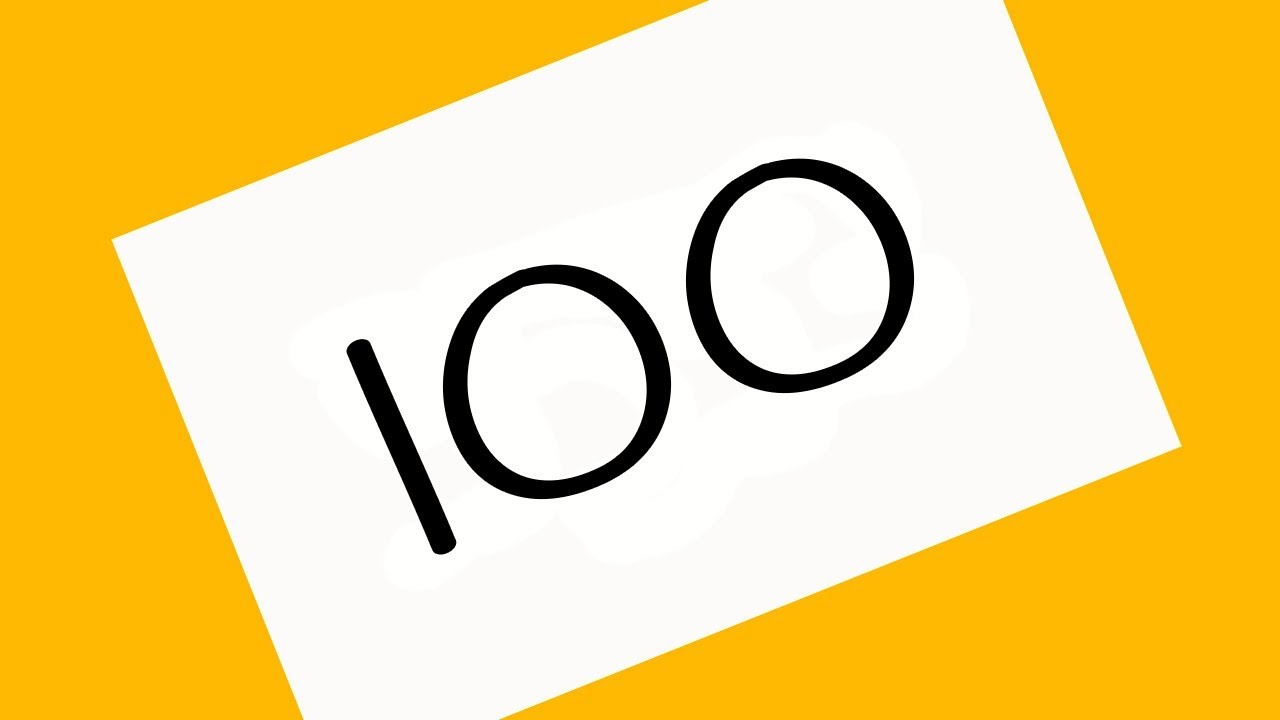 Very easy ! How To Turn Numbers 100 Into cartoon for Beginners - YouTube