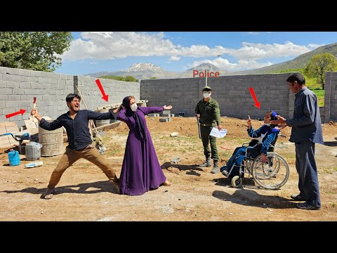 The arrival of the police and the second wife, the reactions of the husband and the first wife