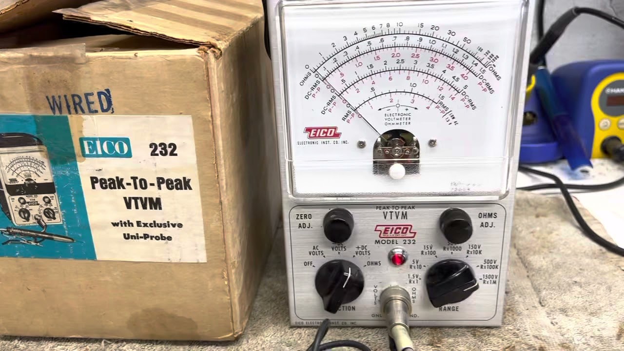 Eico Model 232 Vacuum Tube Voltmeter Ohmmeter - YouTube