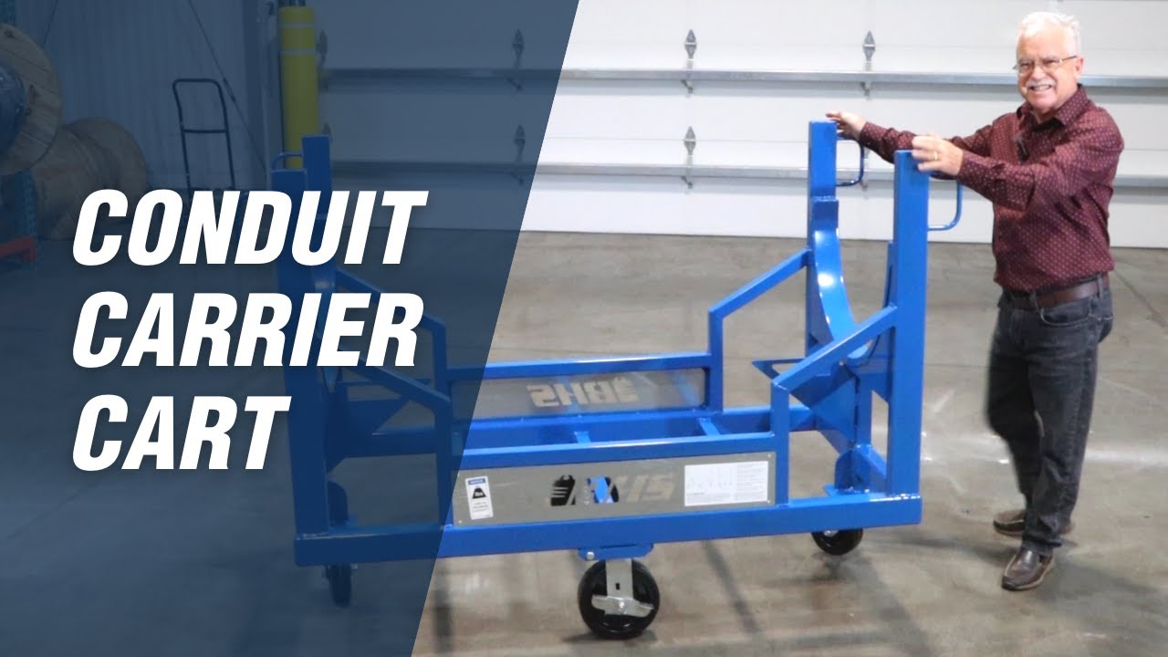 Conduit Carrier Cart | Material Handling Minute - YouTube