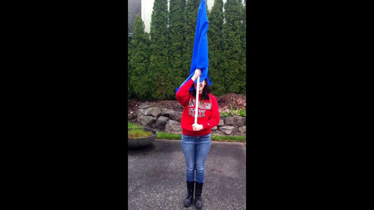 SDSU color guard audition video - YouTube