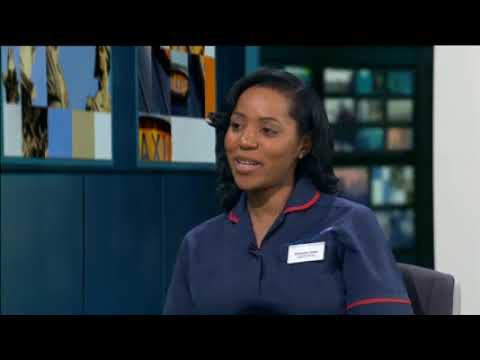 Memuna Sowe, of Croydon Health Services, on ITV London about being ...