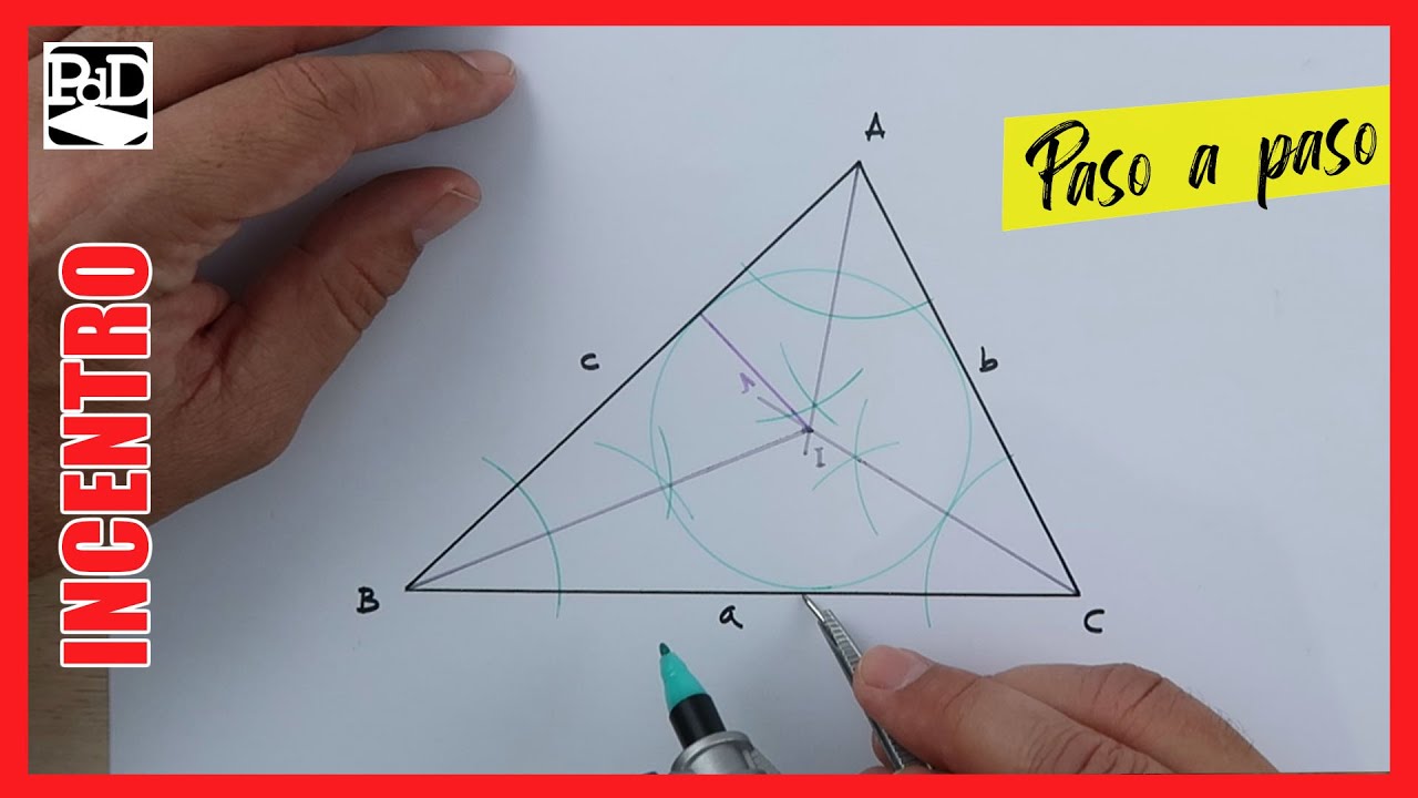 Cómo hallar el Incentro de un Triángulo y las Bisectrices (Rectas y ...