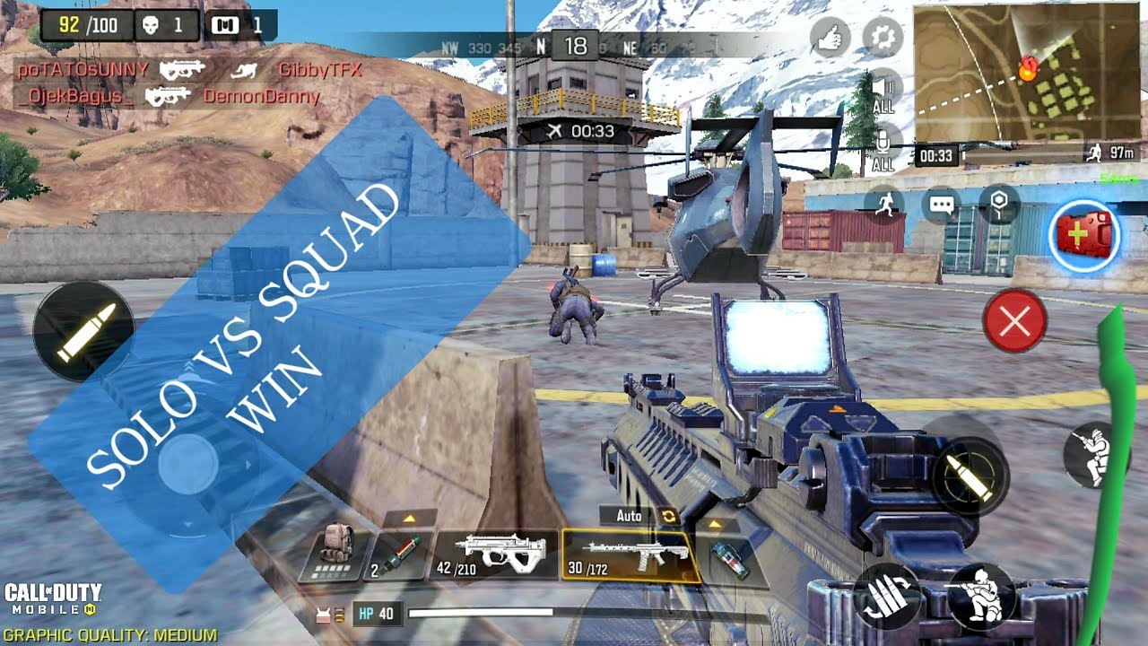CALL OF DUTY MOBILE SOLO VS SQUAD WIN COD MOBILE - YouTube