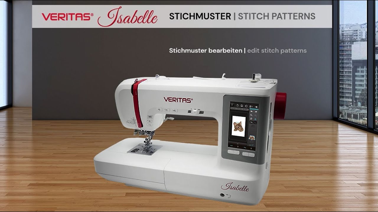 VERITAS Isabelle: Stichmuster bearbeiten / edit stitch pattern - YouTube