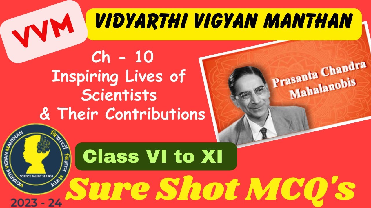 Ch-10 Inspiring Lives of Scientists | P.C. Mahalanobis | VVM ...