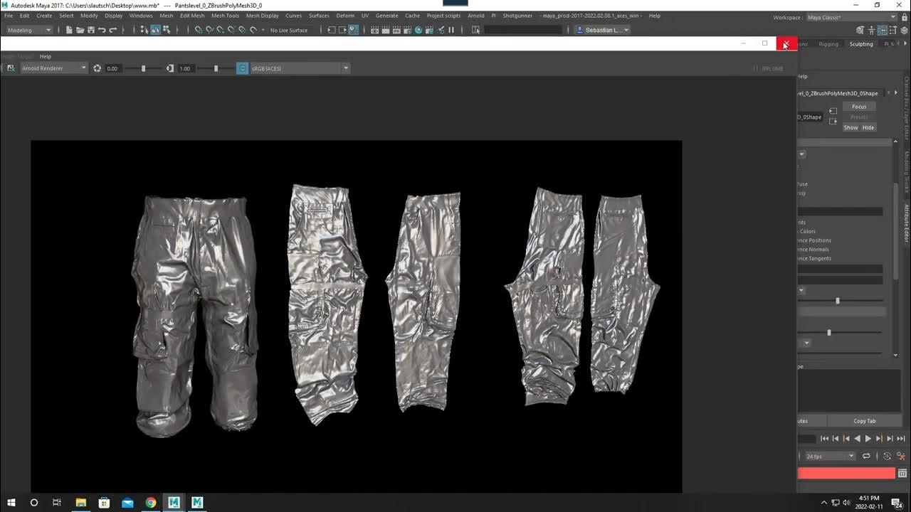 Absolut Tangent Space Vector Displacement Maps - Mudbox Maya + Arnold - YouTube
