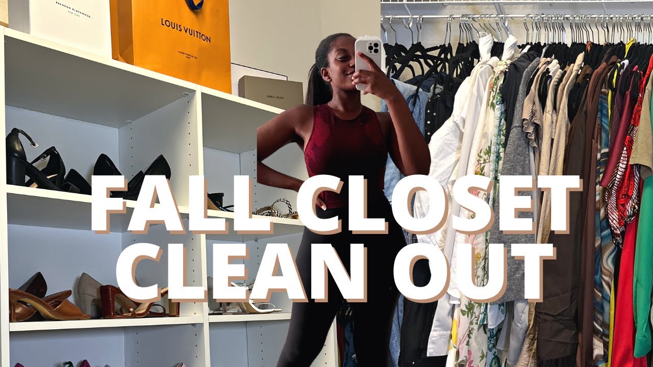 CLOSET CLEAN OUT | organizing and decluttering, fall closet reset ...