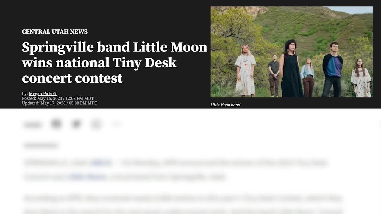 Springville band Little Moon wins national Tiny Desk concert contest ...