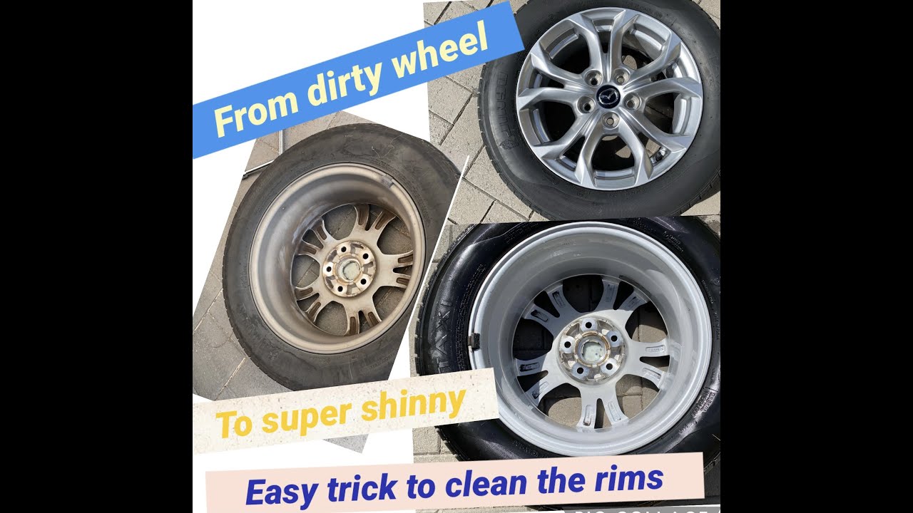 Cleaning alloy wheels from super dirty to super shiny/ Do it yourself ...