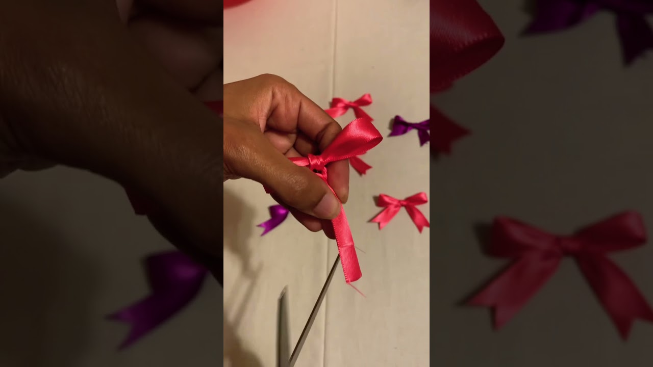 DIY Bow With Ribbon | Simple Satin Bow - YouTube