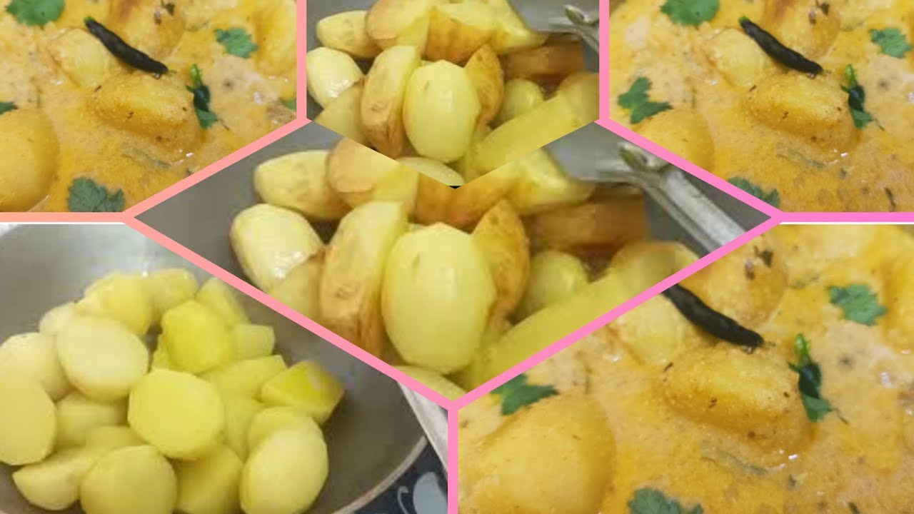 White Sesame Potato Dum Very Taste Recipe - YouTube