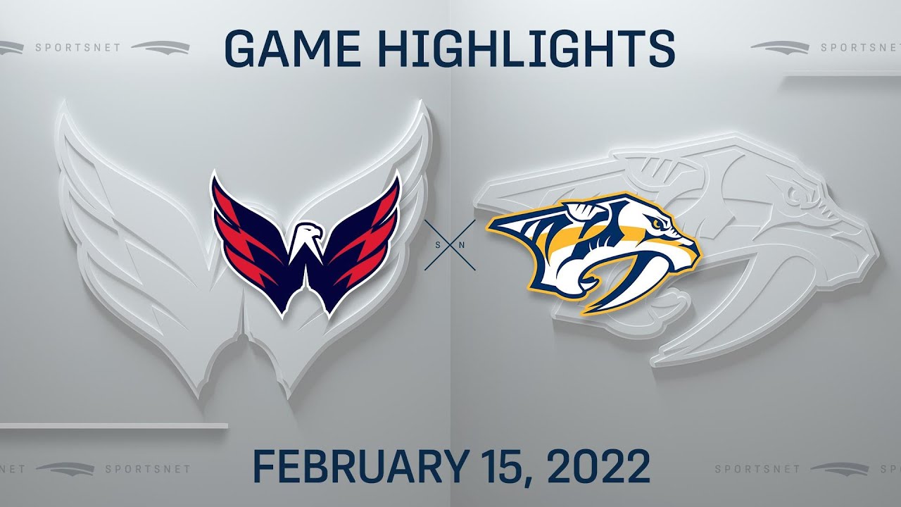 NHL Highlights | Capitals vs. Predators - Feb. 15, 2022 - YouTube