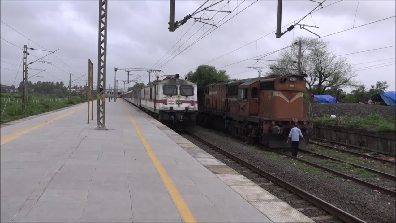 Special Rajdhani Exp & Bdts Jp SF Exp Beautifully Overtake Kcvl Indb ...