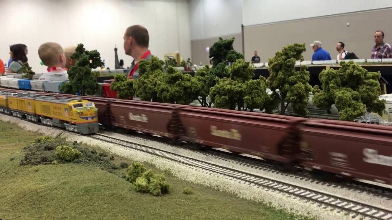 155 Car Train Pulled By ScaleTrains.com HO Scale "Big Blow" Turbine ...