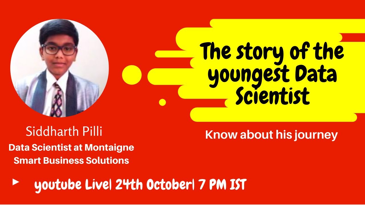 The story of the youngest Data Scientist | Siddharth Pilli | TechTable - YouTube