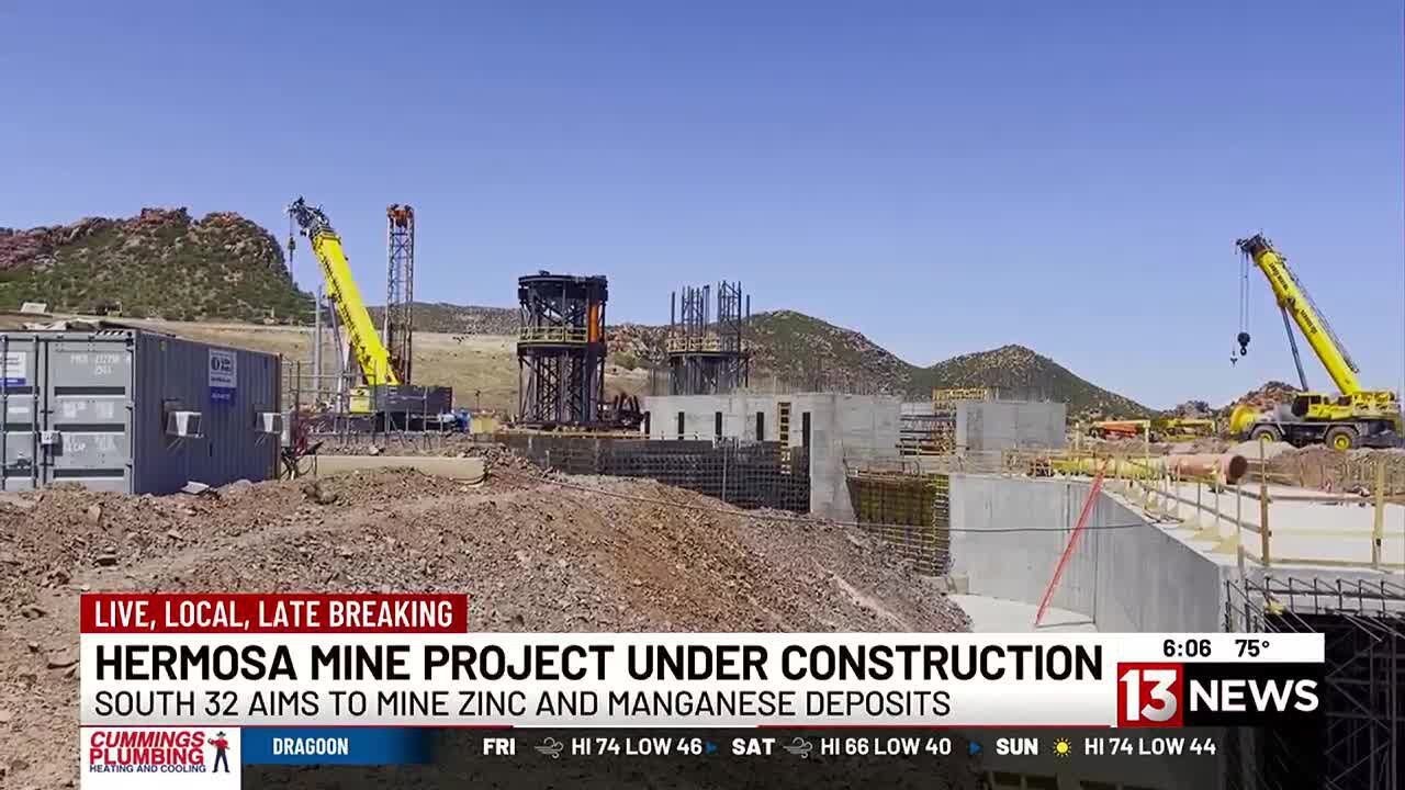 Hermosa Mine project under construction - YouTube