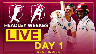 🔴 LIVE Team Headley v Team Weekes - Day 1 | Headley Weekes Tri-Series ...