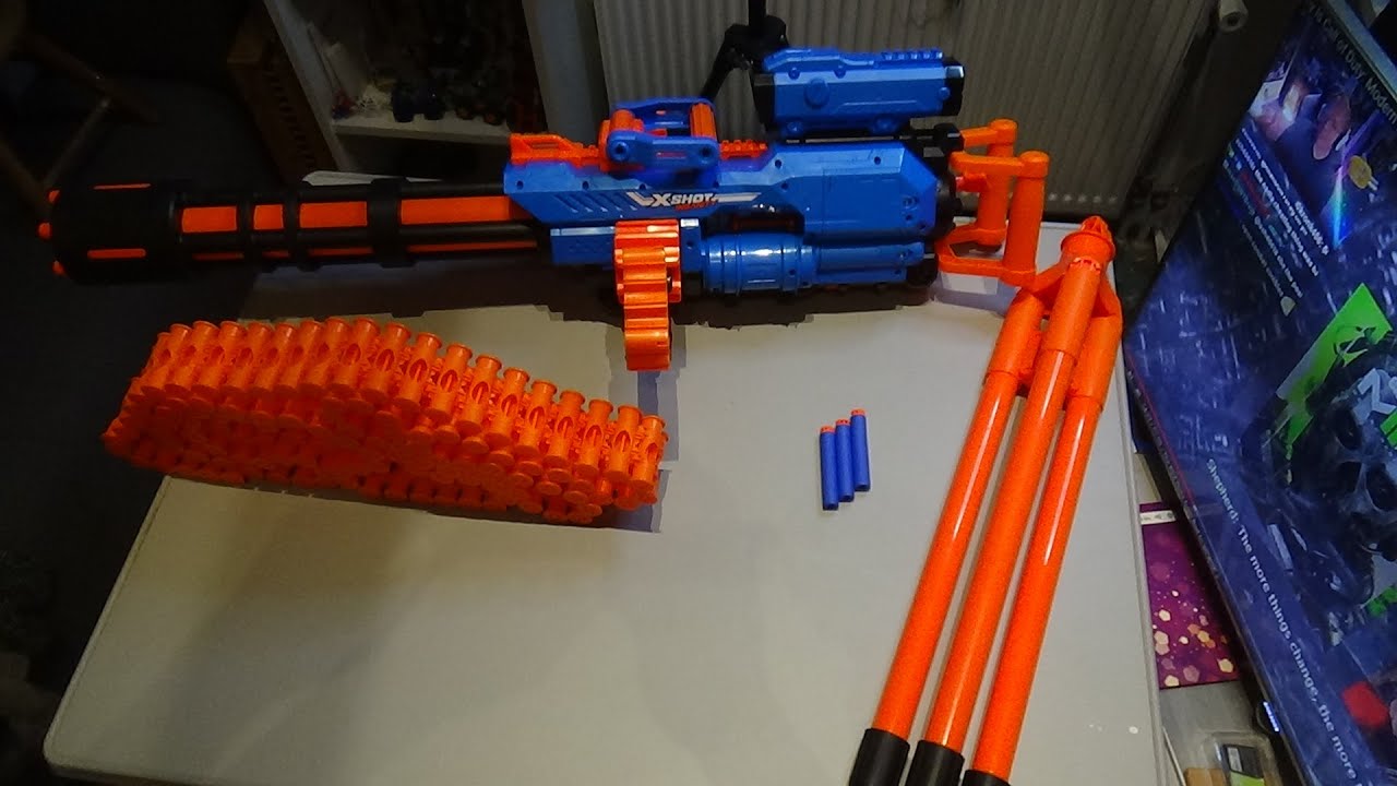 xshot unboxing and review: X-Shot Insanity Motorized Rage Fire - YouTube