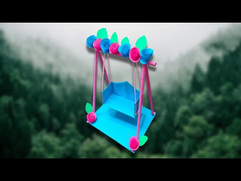 How to make a paper Swing | Paper Swing | Diy Paper swing | Paper Craft ...