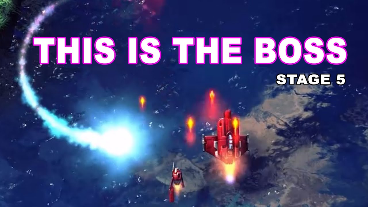Sky Force Anniversary Insane & Boss Stage 5 Gameplay - YouTube
