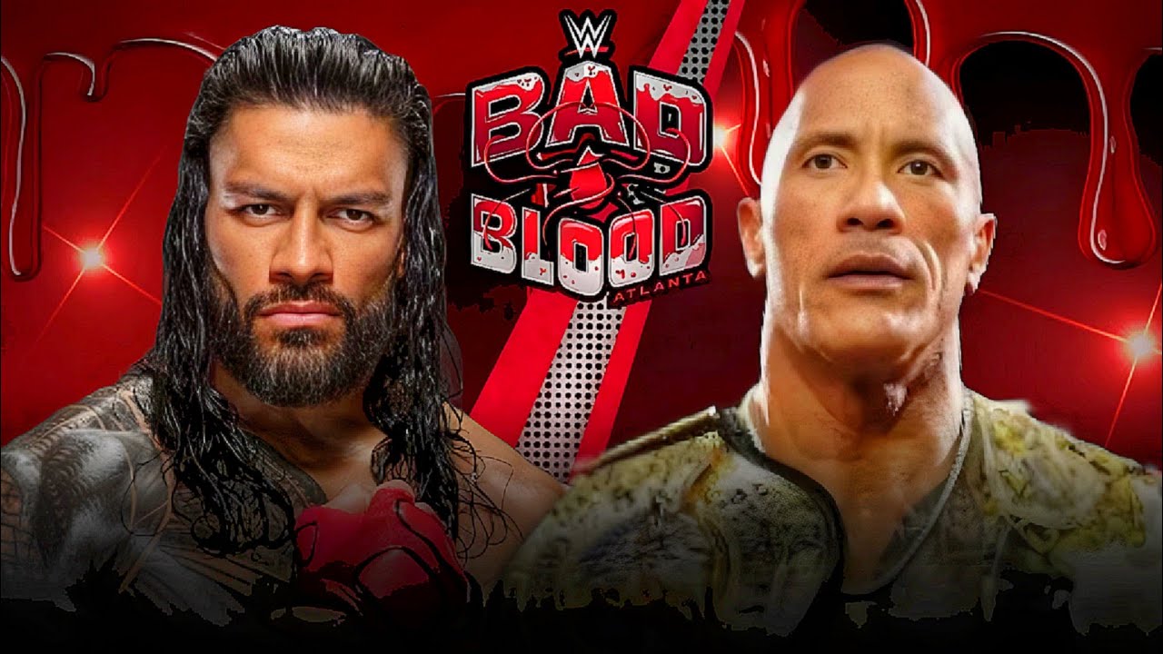 Roman Reigns vs The Rock Full Match WWE Bad Blood 2024 Highlights - YouTube