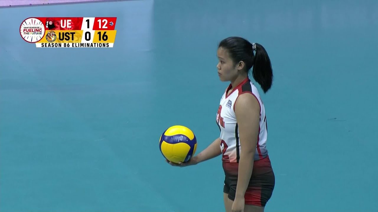 Angeline Poyos leads UST to Set 2 win vs. UE | UAAP Season 86 Women's ...