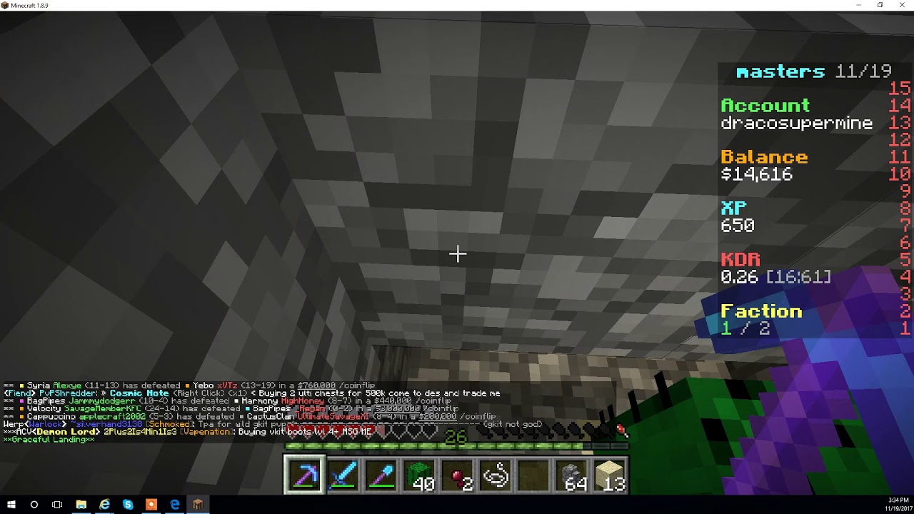 minecraft cosmic pvp factions episode 11 - YouTube