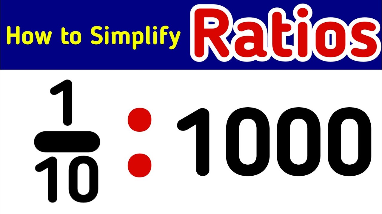how to simplify ratios Urdu/Hindi - YouTube