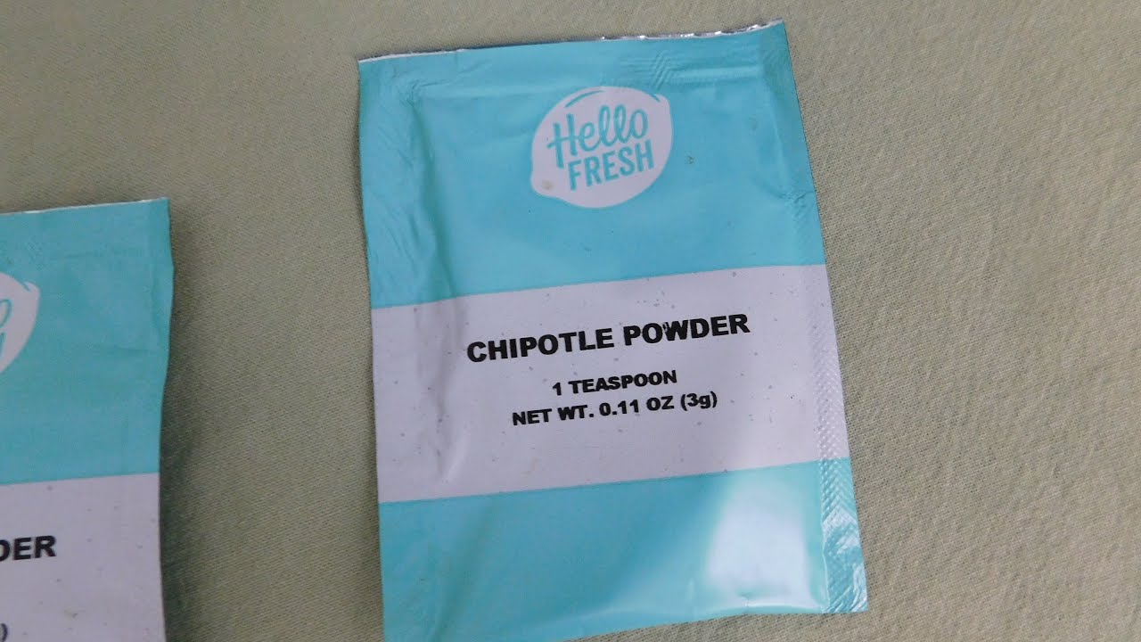 Hello Fresh Chipotle Powder, Chili Peppers - YouTube