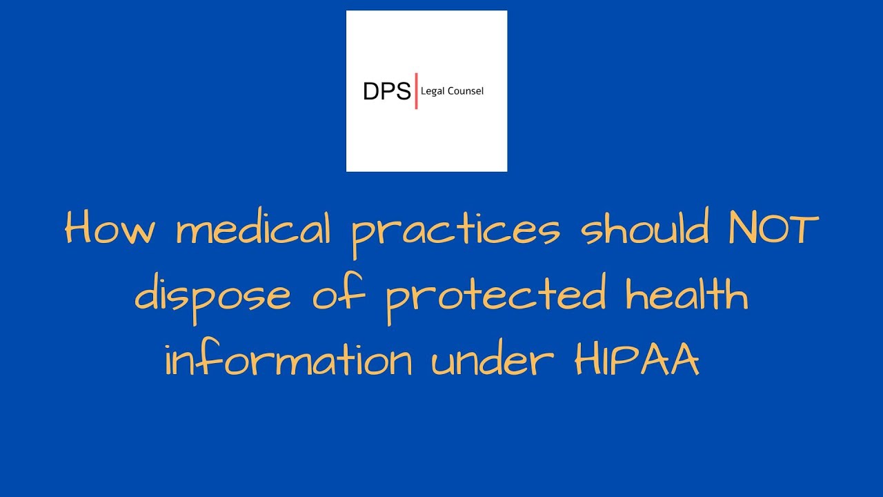 How Medical Practices Should NOT Dispose Of Protected Health how-medical-practices-should-not-dispose-of-protected-health