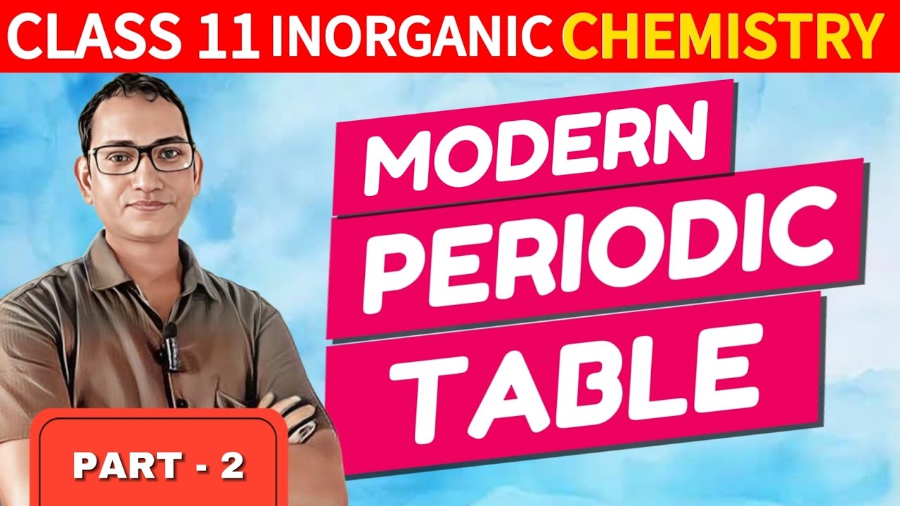 Modern Periodic Table 🤯 | Part - 2 | Inorganic Chemistry 🧪 | - YouTube